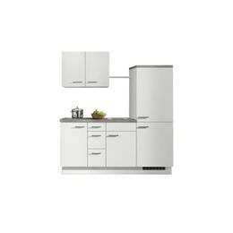 Küchenzeile mit Elektrogeräten Breda - weiß - 185 cm - Sconto