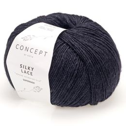 Silky Lace von Katia, Schwarz, aus Schurwolle