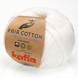 Fair Cotton von Katia, Naturwei&szlig;, aus Baumwolle