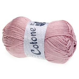 Cotone Uni von Lana Grossa, Pastellrosa, aus Baumwolle