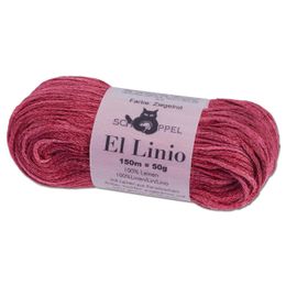El Linio von Schoppel Wolle, Ziegelrot, aus Leinen