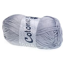 Cotone Uni von Lana Grossa, Silbergrau, aus Baumwolle