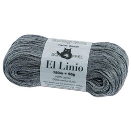 El Linio von Schoppel Wolle, Basalt, aus Leinen