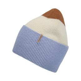 Chillouts Strickmütze Tamy Hat Rippenstrick, Blockstreifen, blau