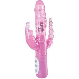 You2Toys Rabbitvibrator „3 x Motor 3 x Lust“, 22 cm, stimuliert vaginal, anal und die Klitoris