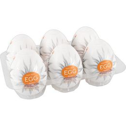 Tenga Masturbator „Egg Shiny“ mit intensiver Spiralwellen-Stimulationsstruktur