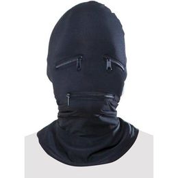 Fetish Fantasy Kopfmaske „Zipper Face Hood“, aus elastischem Stoff