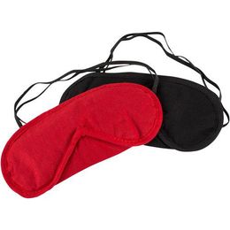 „Augenmasken“, 2 Stück in Rot und Schwarz