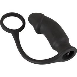 Black Velvets Penisring „Ring + Plug“ mit Vibrator