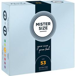 Mister Size Kondome „53 mm“, transparent, hauchdünn, feucht