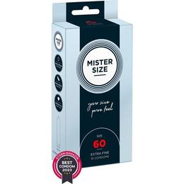 Mister Size Kondome „60 mm“, transparent, hauchdünn, feucht