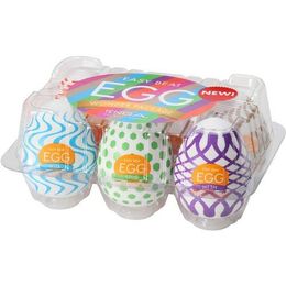 Tenga 6-teiliges Masturbator-Set „Egg Variety Pack Wonder“ mit verschiedenen Stimulationsstrukturen