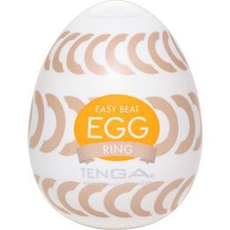 Tenga Masturbator „Egg Ring“ mit Rillenringe-Stimulationsstruktur