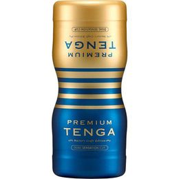 Tenga Masturbator „Premium Dual Sensation Cup”mit 2 Öffnungen und Saugeffekt