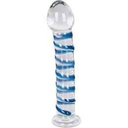 You2Toys Glasdildo „Arts Clair Bleu“ mit Stimulationsspirale