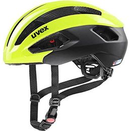 Uvex Rise CC Rennrad-Helm neon yellow-black 56-59 cm