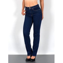 ESRA Straight-Jeans G300 Damen Straight Fit Jeans High Waist