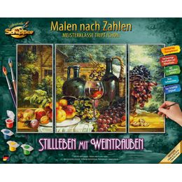 Schipper Malen nach Zahlen Meisterklasse Triptychon - Stillleben mit Weintrauben, Made in Germany, bunt
