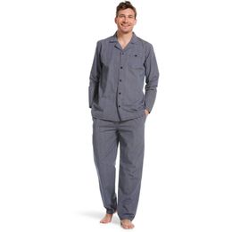 PASTUNETTE Schlafanzug Herren Schlafanzug geknöpft (2 tlg) Baumwolle
