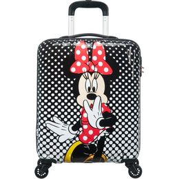 American Tourister® Hartschalen-Trolley Disney Legends, Minnie Mouse Polka Dot, 55 cm, 4 Rollen, Kinderreisekoffer Handgepäck Reisekoffer Trolley, bunt