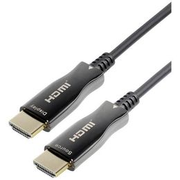 MAXTRACK HDMI Anschlusskabel HDMI-A Stecker, HDMI-A Stecker 20.00 m Schwarz C 508-20 ML Ultra HD (4k) HDMI HDMI-Kabel