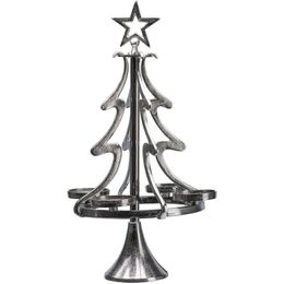 my home Adventsleuchter Tannenbaum, Weihnachtsdeko (1 St), Kerzenständer aus Aluminium, Höhe 99 cm, schwarz