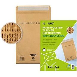 10 Mailmedia Polstertaschen SUMO® 1517 braun für DIN C4