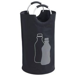 Wenko Flaschensammler Jumbo (1 St), Polyestergewebe, Multifunktionstasche, 69 Liter, grau|schwarz