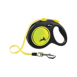 Flexi New Neon yellow leash L 5M 50KG