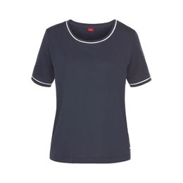 s.Oliver Schlafshirt Damen Gr&ouml;&szlig;e XXS/XS dunkelblau / wei&szlig;
