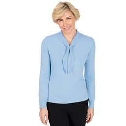 Strickpullover CLASSIC "Pullover" Gr. 52, blau (eisblau) Damen Pullover