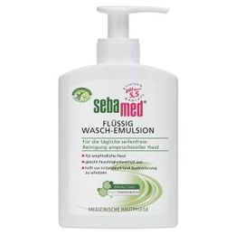Sebamed® Olive Flüssig Wasch-Emulsion, Waschlotion für besonders sensitive und anspruchsvolle Haut, 200 ml - Dispenserflasche
