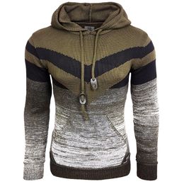 Rusty Neal Kapuzensweatshirt mit Kordelzug, braun, XXL
