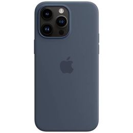 Apple Silicon Case MagSafe Case Apple iPhone 14 Pro Max Blau Induktives Laden, Stoßfest