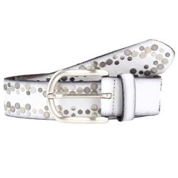 Vanzetti G&uuml;rtel Damen Gr&ouml;&szlig;e 95 grau / silber / offwhite