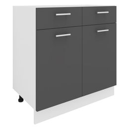 Vcm Küchenschrank Breite 80 cm Schublade Unterschrank Küche Küchenmöbel Esilo