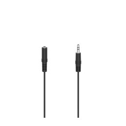 Hama Audio-Kabel, 3,5-mm-Klinken-Stecker/Kupplung, Stereo, 2,5 m Audio-Kabel, 3,5-mm-Klinke, 3,5-mm-Klinke, schwarz