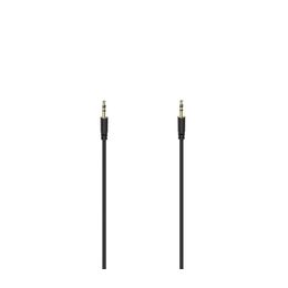 Hama Audio-Kabel,3,5-mm-Klinken-St.-St., Stereo,vergoldet, ultradünn,0,5 m Audio-Kabel, 3,5-mm-Klinke
