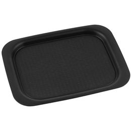 Wenko Tablett XL, Kunststoff, (1-tlg), Anti-Rutsch, schwarz
