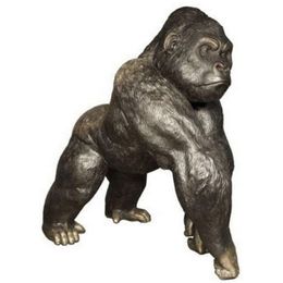 Casa Padrino Skulptur Luxus Bronze Deko Skulptur Gorilla Affe 102 x 147 x H. 152 cm