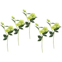 Kunstblume Christrose, I.GE.A., Höhe 57 cm, Künstlich Seidenblumen, 5er Set, grün