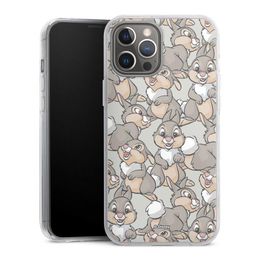DeinDesign Handyhülle Disney Klopfer Bambi Thumper Pattern, Apple iPhone 12 Pro Max Hülle Bumper Case Handy Schutzhülle, weiß