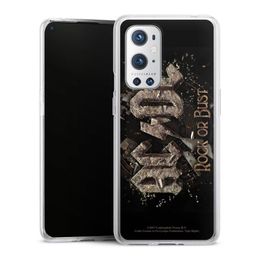 DeinDesign Handyhülle ACDC Offizielles Lizenzprodukt Rock or Bust ACDC Rock or Bust, OnePlus 9 Pro Silikon Hülle Bumper Case Handy Schutzhülle, weiß