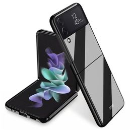 Wigento Handyhülle Für Samsung Galaxy Z Flip4 5G Design Piano Paint Hart Cover Handy Tasche Hülle Etuis Schwarz