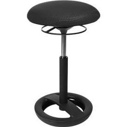 Topstar Stehhilfe Sitness HIGH BOB, für ergonomisches Sitzen, höhenverstellbar, Schwingeffekt, H 490-700 mm, schwarz, Gestell schwarz pulverbeschichtet