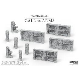Modiphius Entertainment MUH052055 - The Elder Scrolls Call to Arms - Nord Tomb Walls Terrain Set