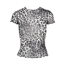 Urban Classics Shirt Damen Größe XS beige / grau / schwarz
