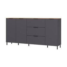 Germania Sideboard »CALIFORNIA« - Schwarz - Holz