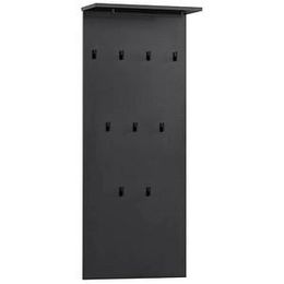 MÖBELPARTNER MÖBELPARTNER Wandgarderobe Janne 153016 schwarz Holz 9 Haken 50,0 x 120,6 cm