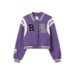 Bershka Between-Season Jacket female Purple size XS